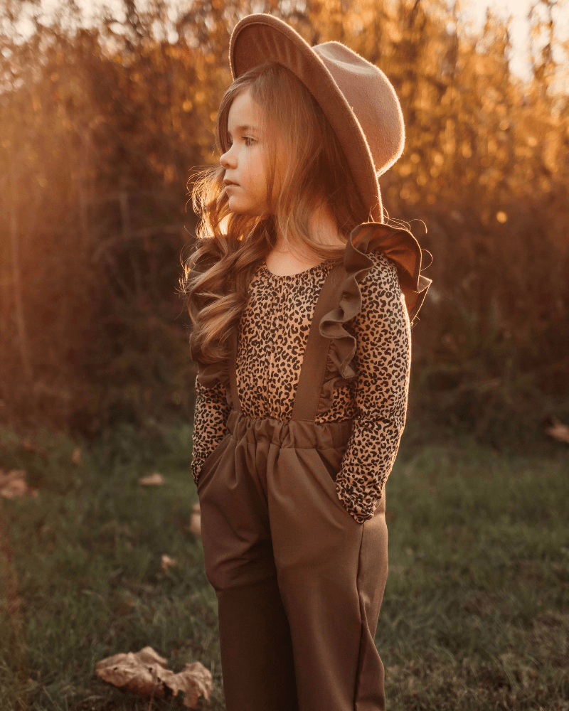 Bailey's Blossoms - Sharlyn Ruffle Suspender Pants - Moss Green ...